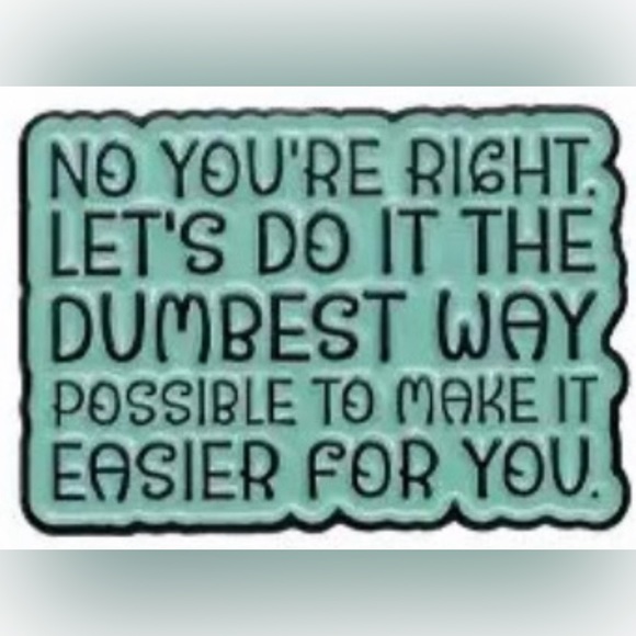 Jewelry | 1 Humor Pinbrooch Enamelmetal New 1 With Any 1 Order Or More ...